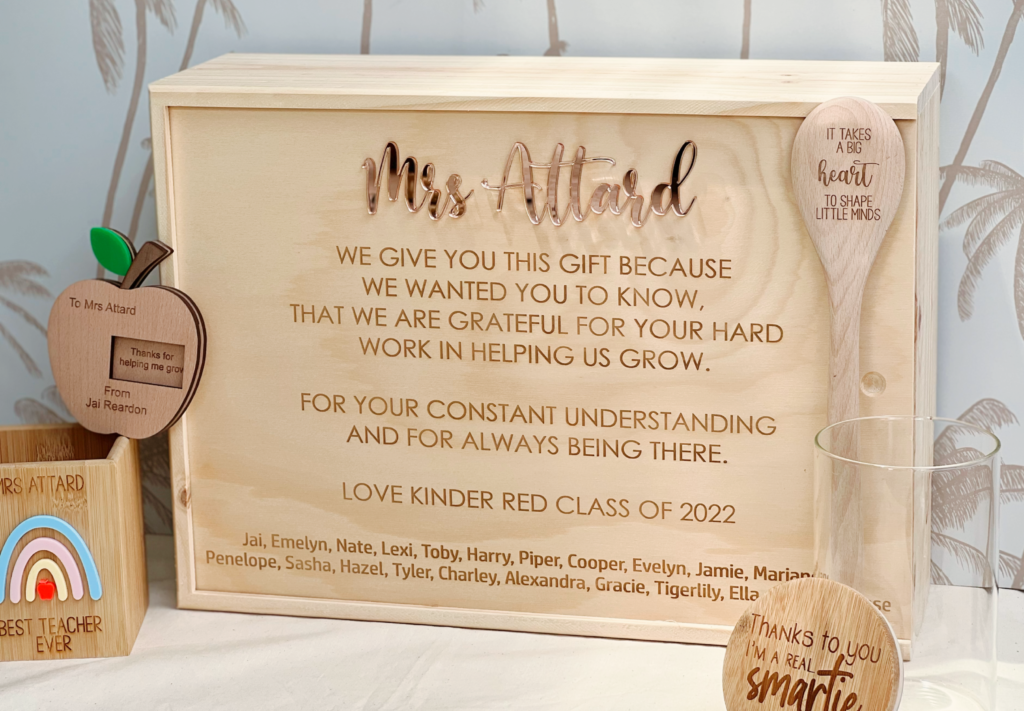 Teacher Keepsake Box - Reardon's Woodshop