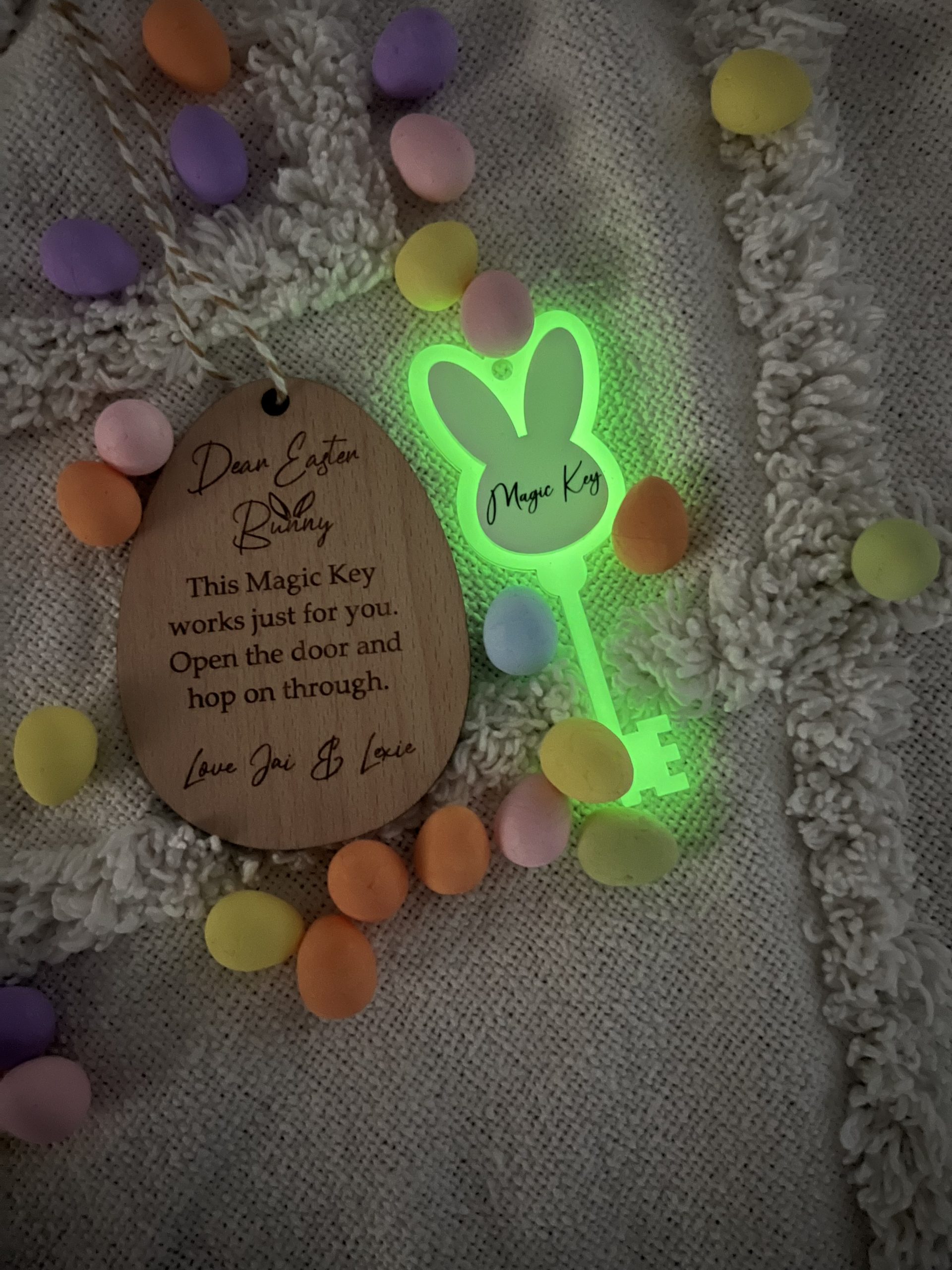 Glow in the dark Easter Key - Reardon's Woodshop